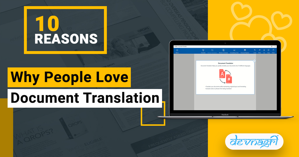 Ten Reasons Why People Love Document Translation - Devnagri